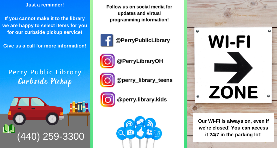 Perry Public Library – 3753 Main St. Perry, OH | 440-259-3300